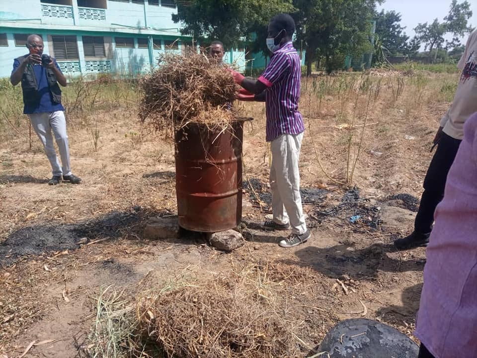 SWIDA-Ghana’s Training on Grass charcoal production